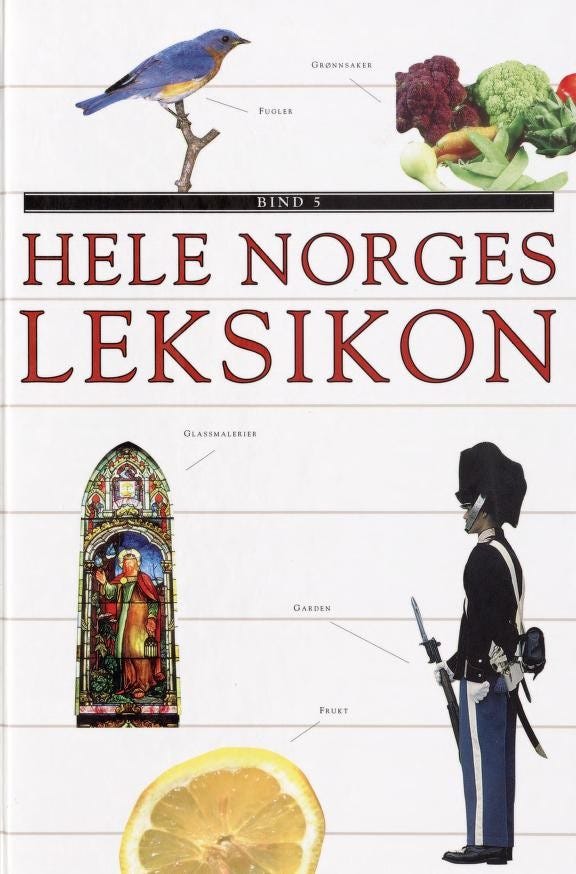HELE NORGES LEKSIKON - ALLE BIND 1-15 + Bind 16 - Gi BUD! | FINN-torget