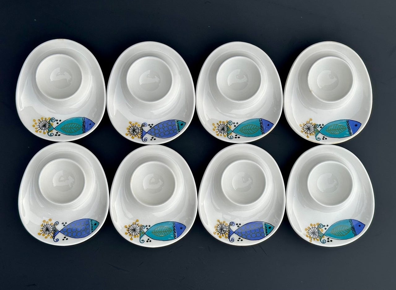 Figgjo Clupea - 8 eggeglass | FINN torget