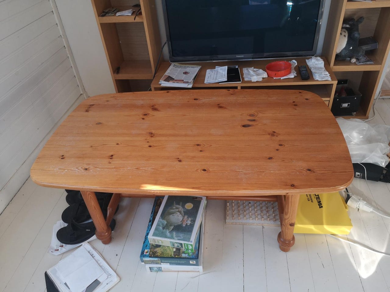 Sofabord i furu. | FINN torget