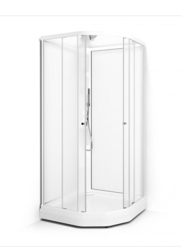 Macro Dusjkabinett Flow Semi Fjord Exclusive 91 x 91 x 203 | FINN torget