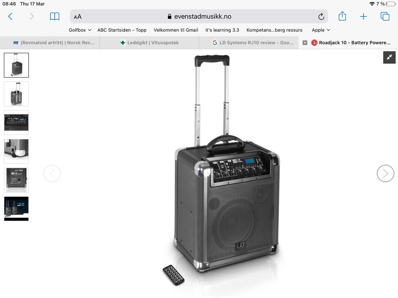 LJ RJ10 portable PA | FINN-torget