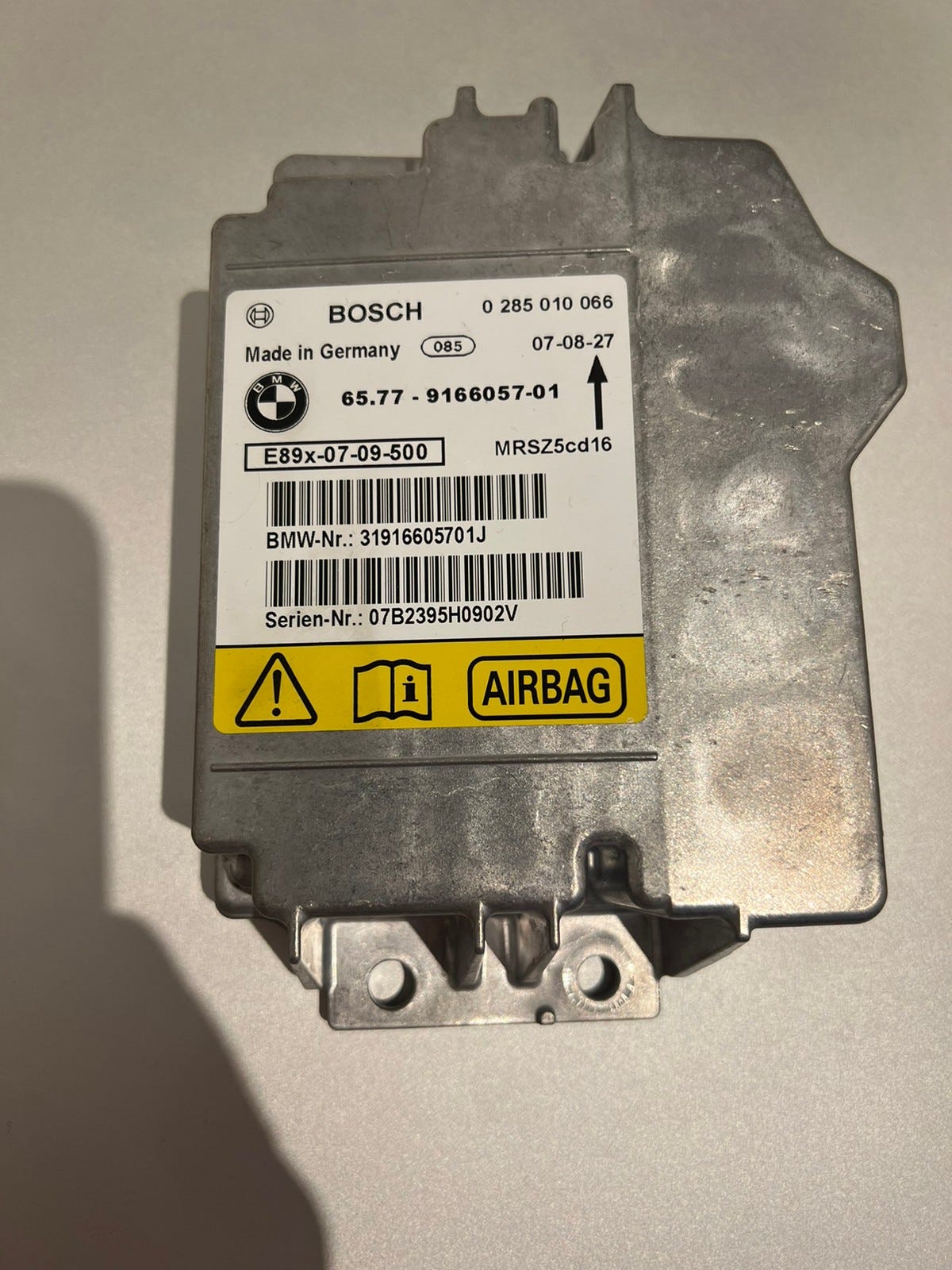 BMW MRS Airbag Modul E8x E81 E82 E87 E9x E90 E91 E92 E93 | FINN-torget