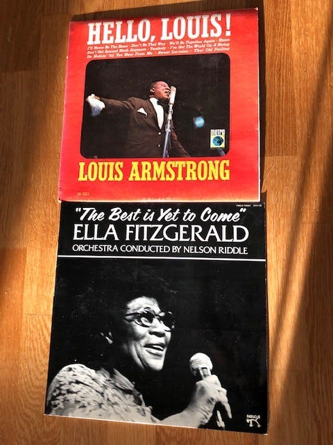 Jazz LP Ella Fitzgerald - Count Basie - Louis Armstrong -Dave Brubeck ...