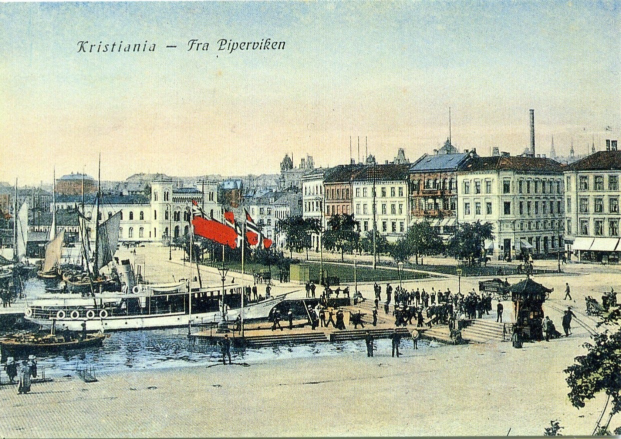 KRISTIANIA - FRA PIPERVIKEN Nytrykk utg Kjell Germeten | FINN-torget