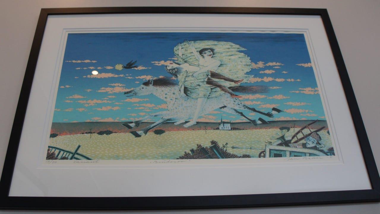 Flott litografi av Kunstner Jan Baker! | FINN-torget