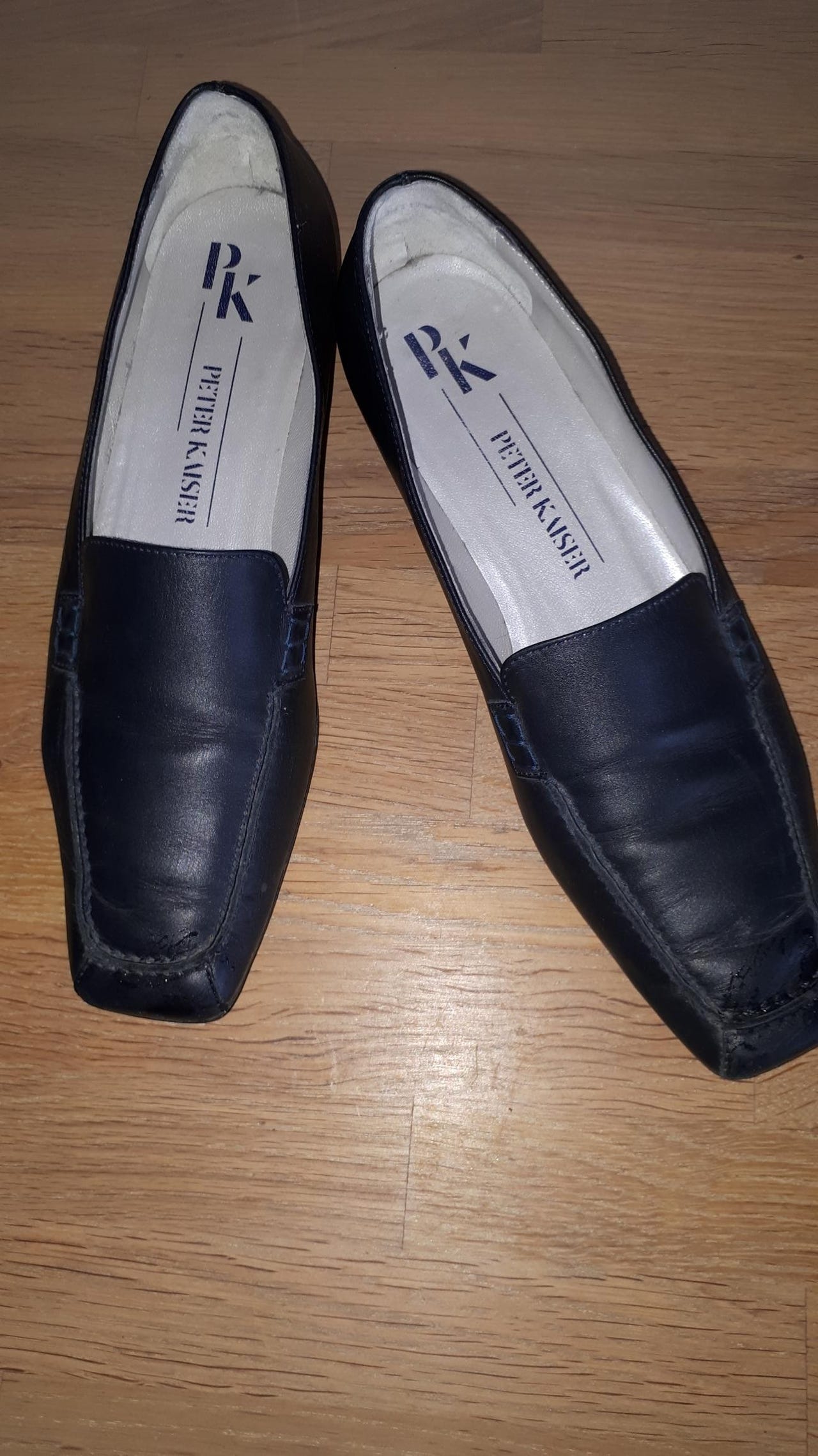 Blå spasersko/mokkasiner | FINN-torget