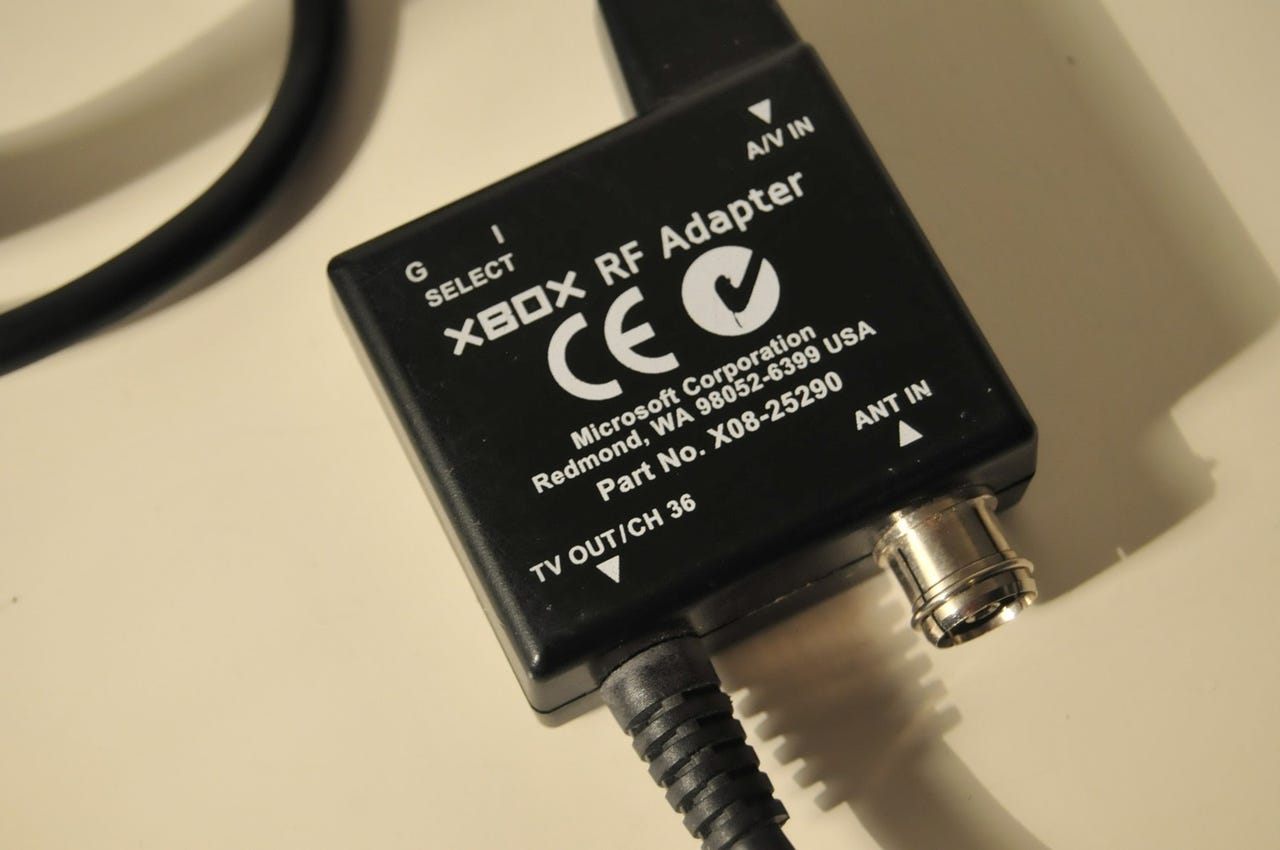 Microsoft original Xbox 1 RF Xbox-adapter m/TV-ut/antenne-inn/AV-inn ...