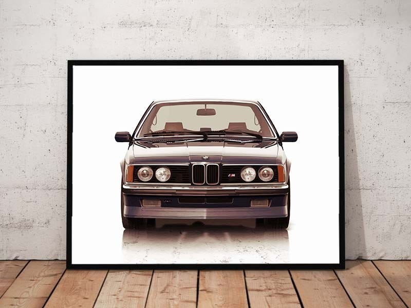 BMW vektor tegning plakat | FINN torget