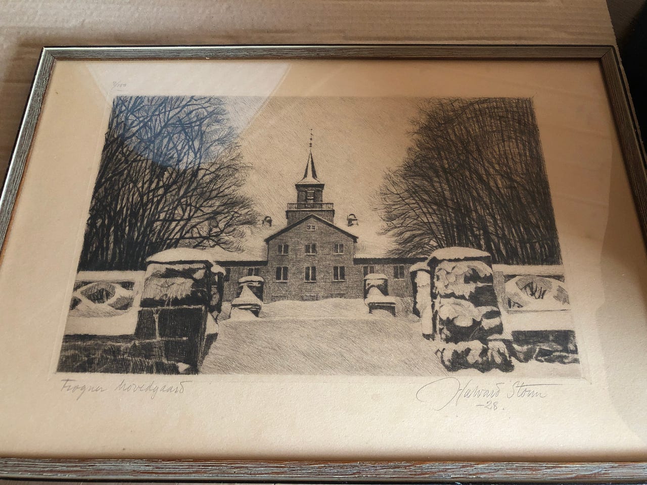 Frogner Hovedgaard, tegnet av Halvard Storm | FINN.no