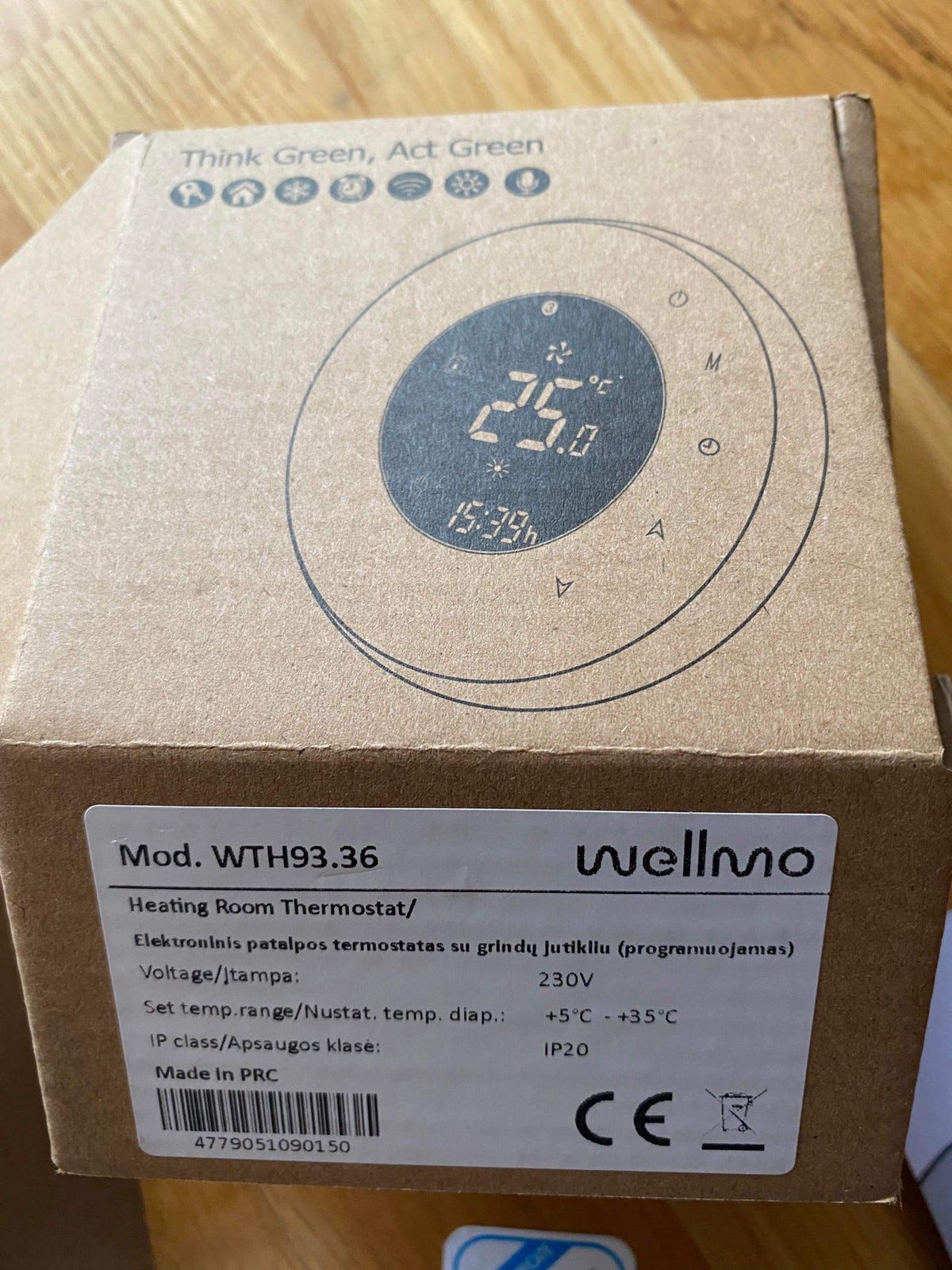 Wellmo WTH93.36 termostat | FINN-torget