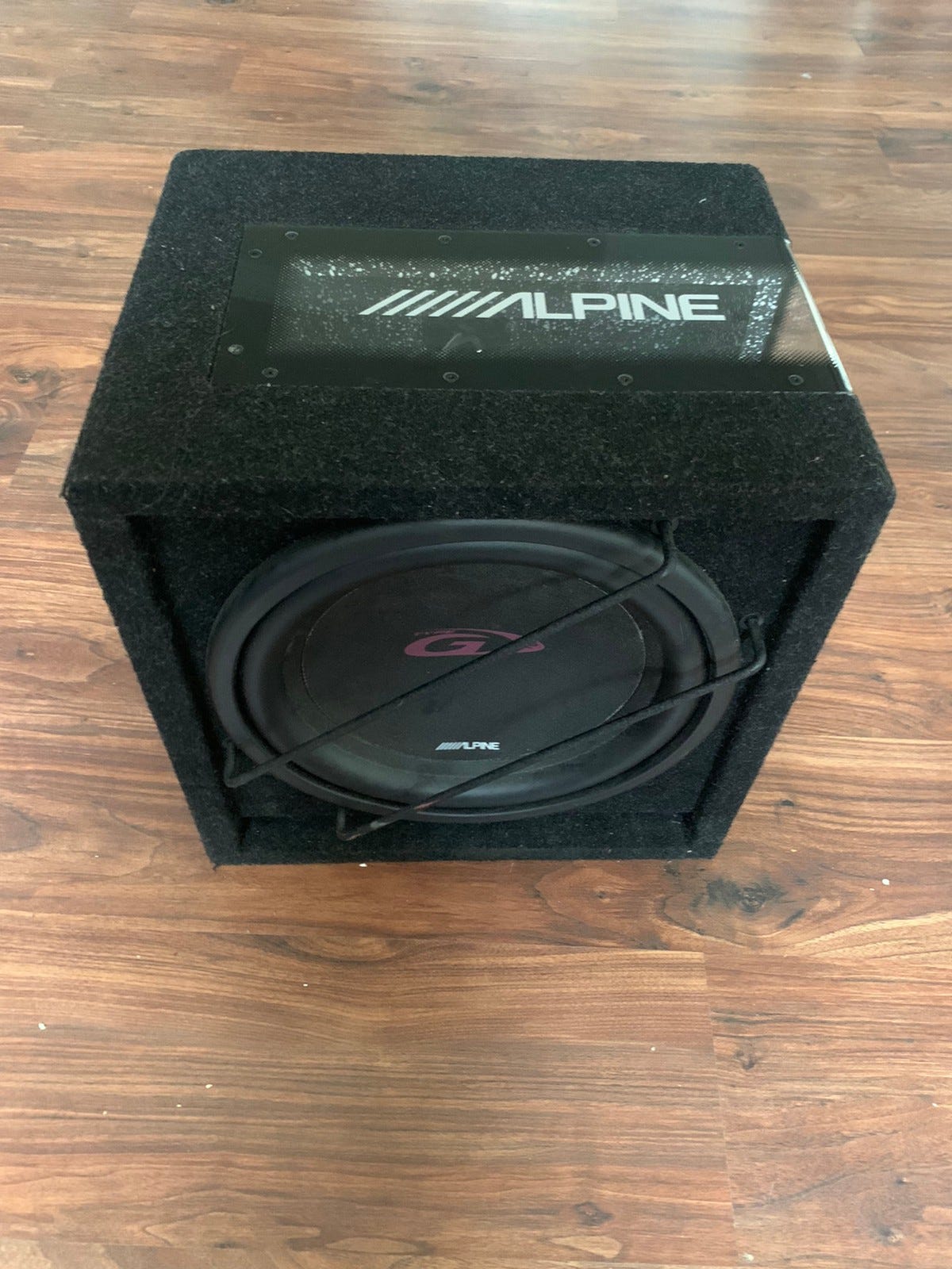 forsterkere Kenwood + Høyttaler Alpine SBG-1244BR 12tommer Subwoofer ...