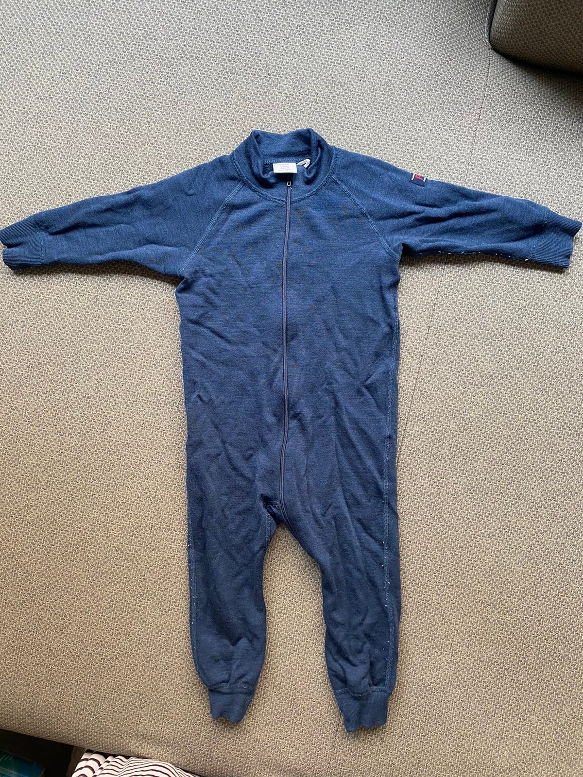 Polarn O. Pyret ulldress ullfroté, i str. 74/80, mørkblå. Perfekt til ...