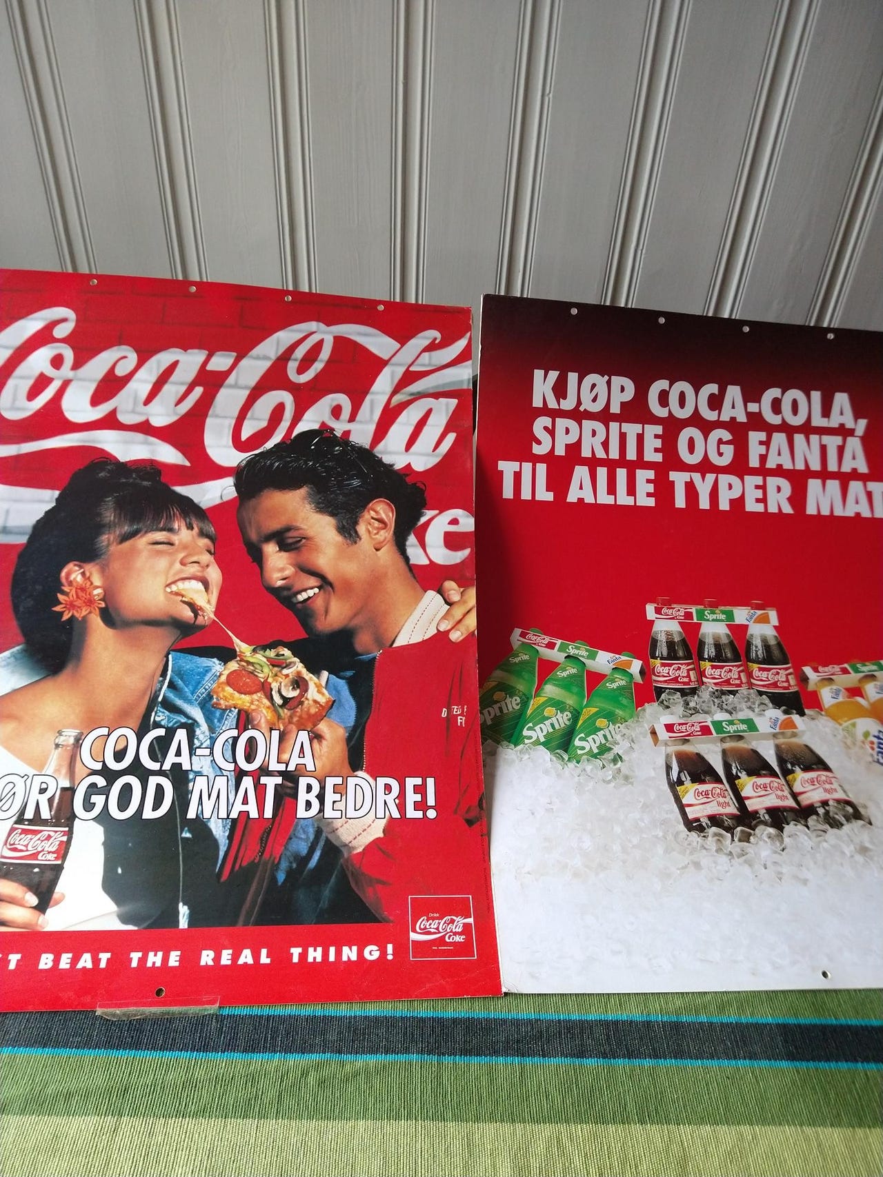 2stk Coca cola plakater. | FINN torget