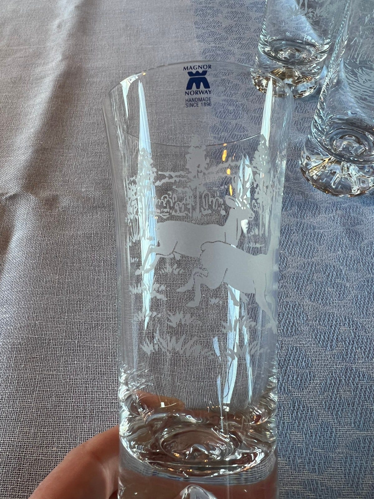 Magnor Villmark dekor glass, hele og fine | FINN torget