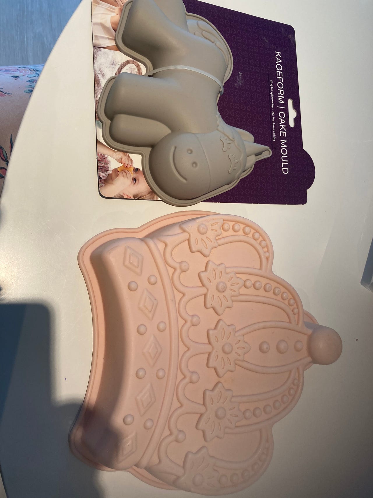 Kakeformer (silikon) x2 - Unicorn + Prinsesse krone | FINN-torget