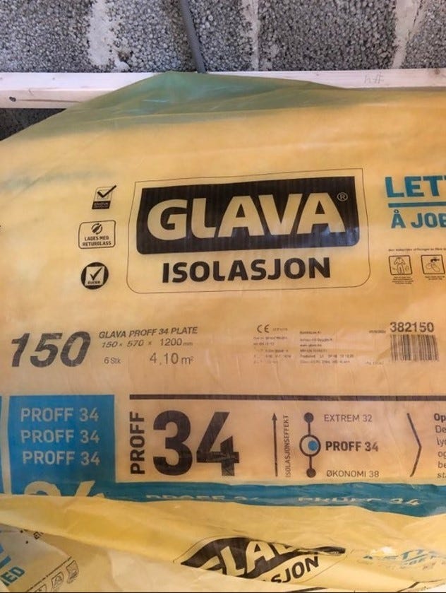 Glava proff 34 isolasjon | FINN-torget