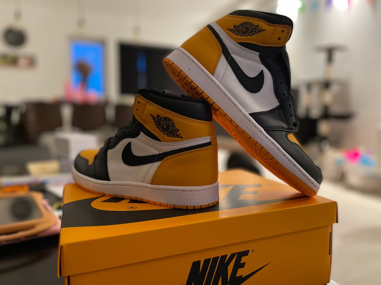 Jordan 1 High yellow taxi str 44 | FINN.no