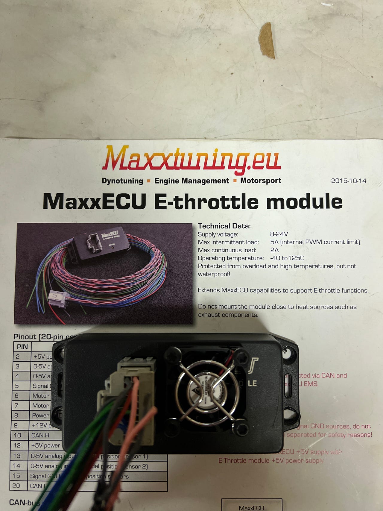 MaxxECU E-Throttle module | FINN torget
