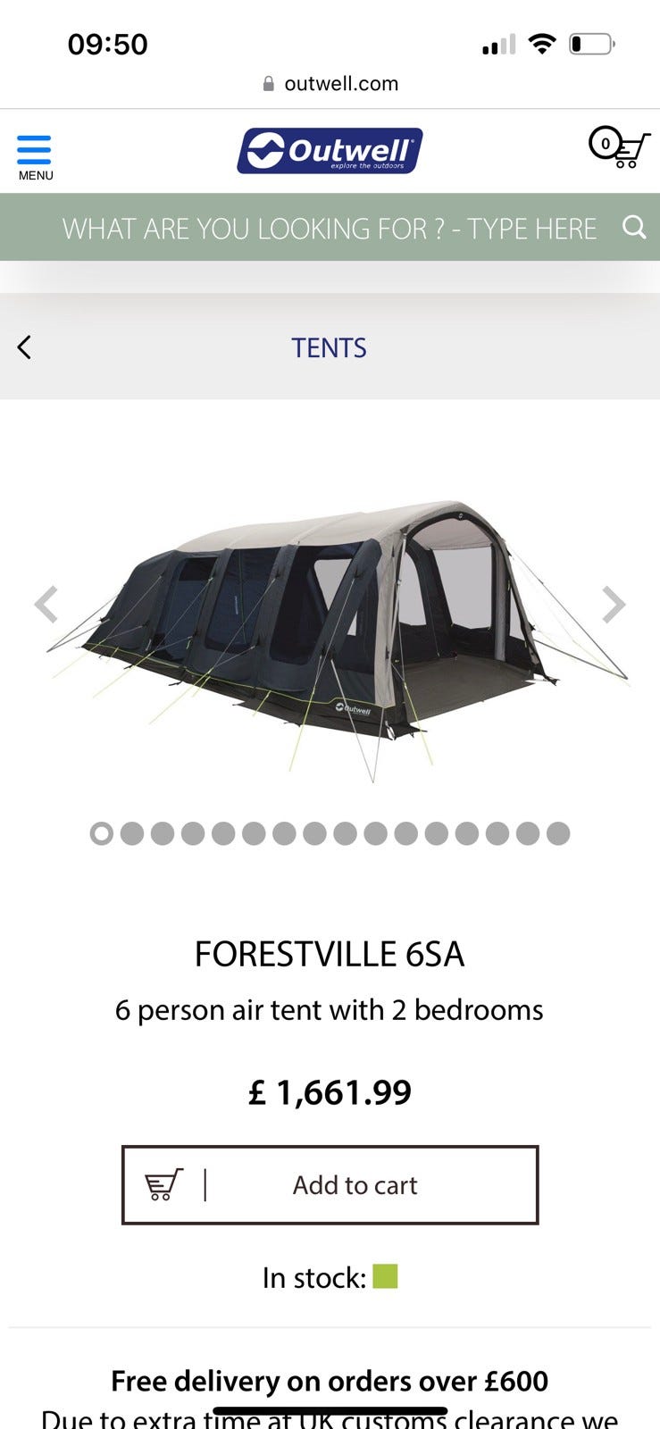 outwell forestville 6sa 2022 | FINN-torget