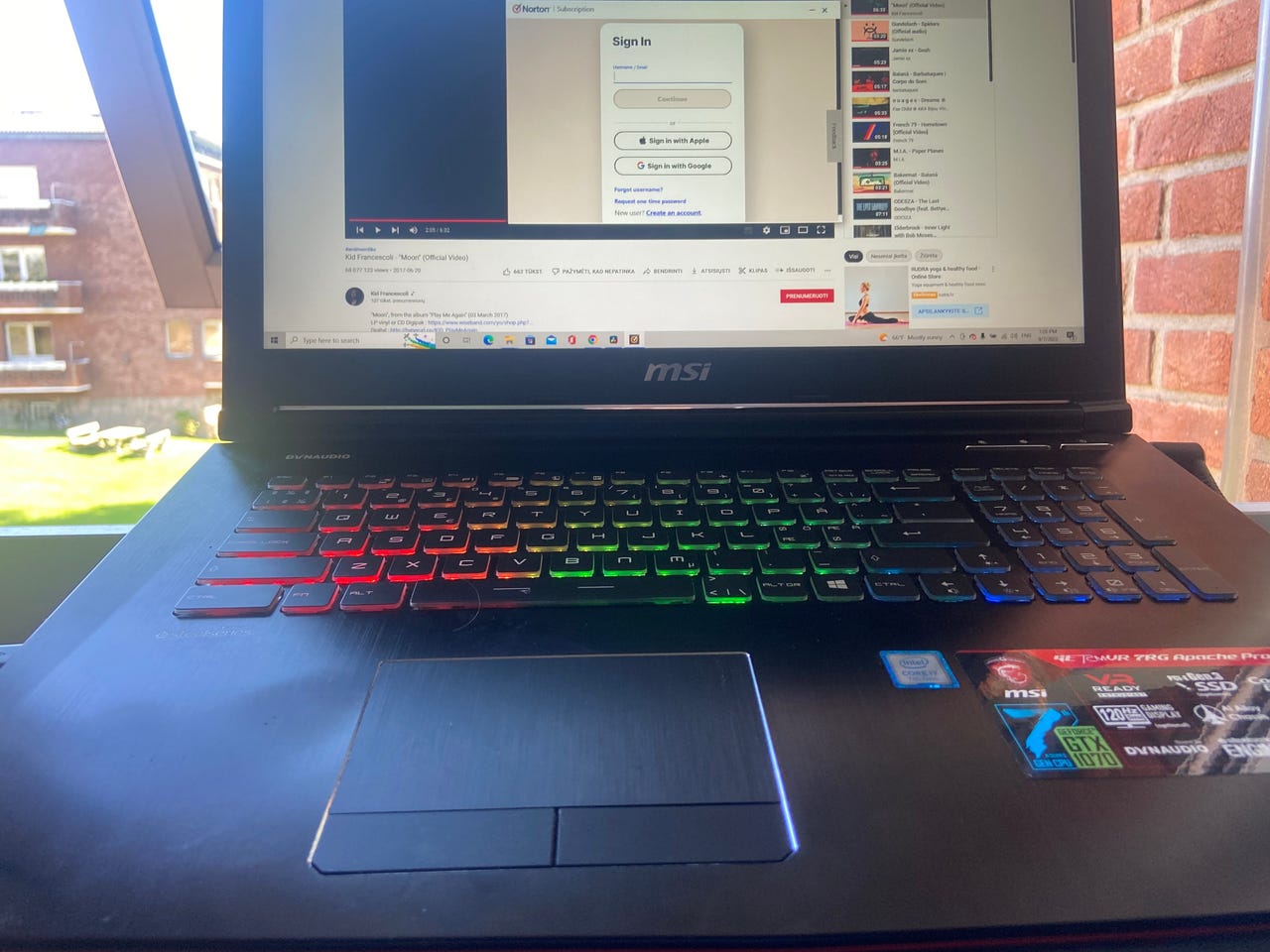 Gaming laptop MSI GEMVR 7RG Apache Pro | FINN-torget