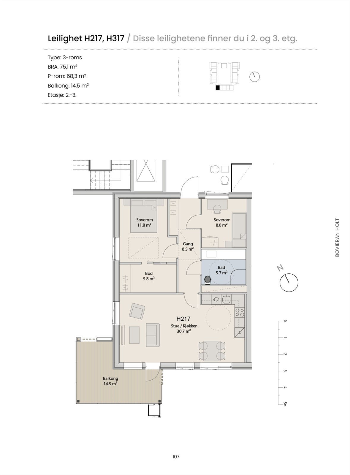 Bovieran Holt. 51 lekre leiligheter med storslåtte fellesarealer i ...