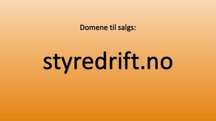 Domene styredrift.no | FINN-torget