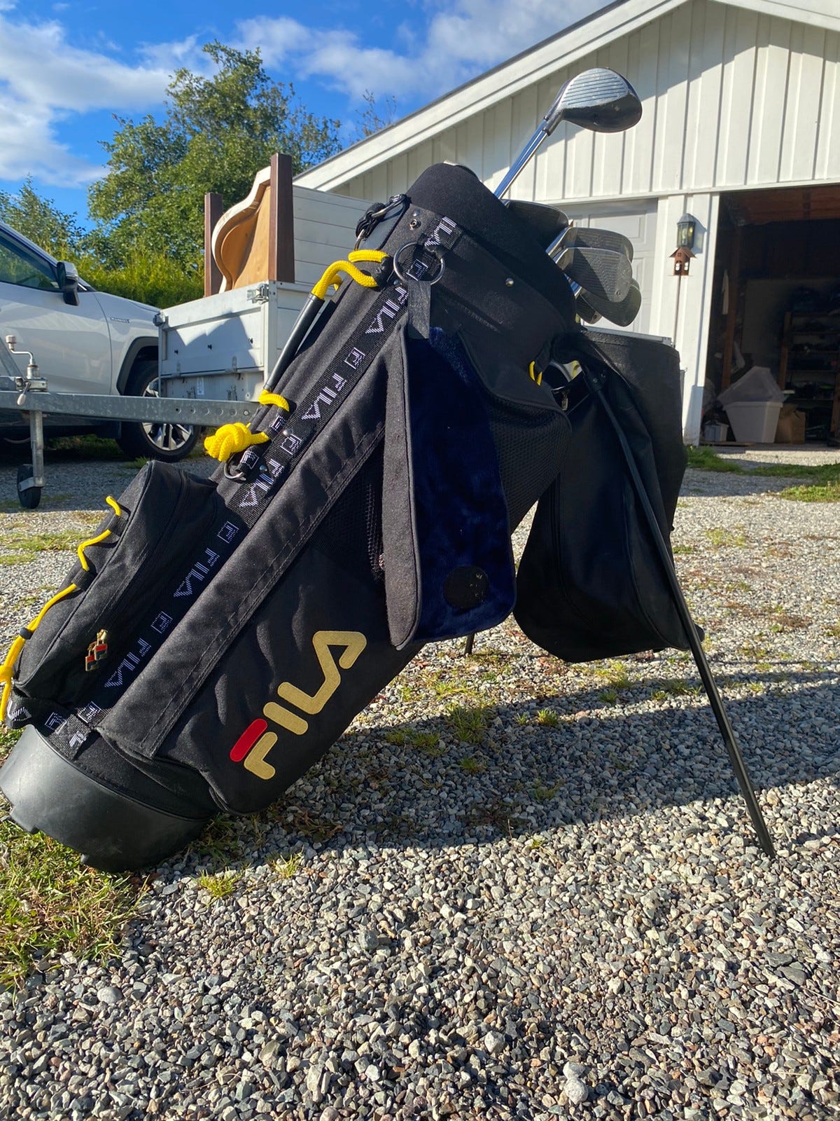 Golfsett Pro select og retro Fila golfbag | FINN torget