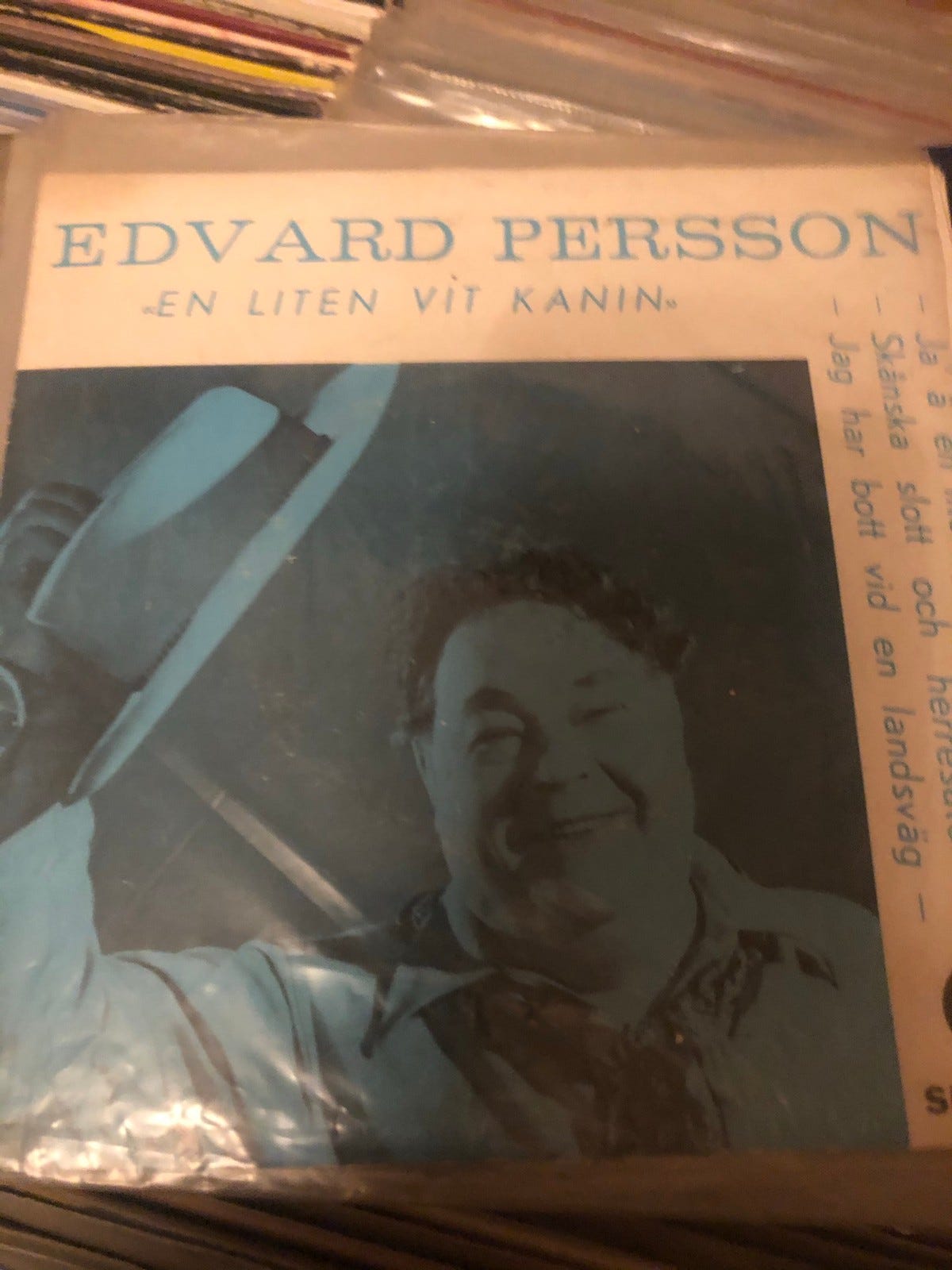 Nedsatt. Edvard Persson: M bla Jag har bott vid en landsvag mm, SP ...