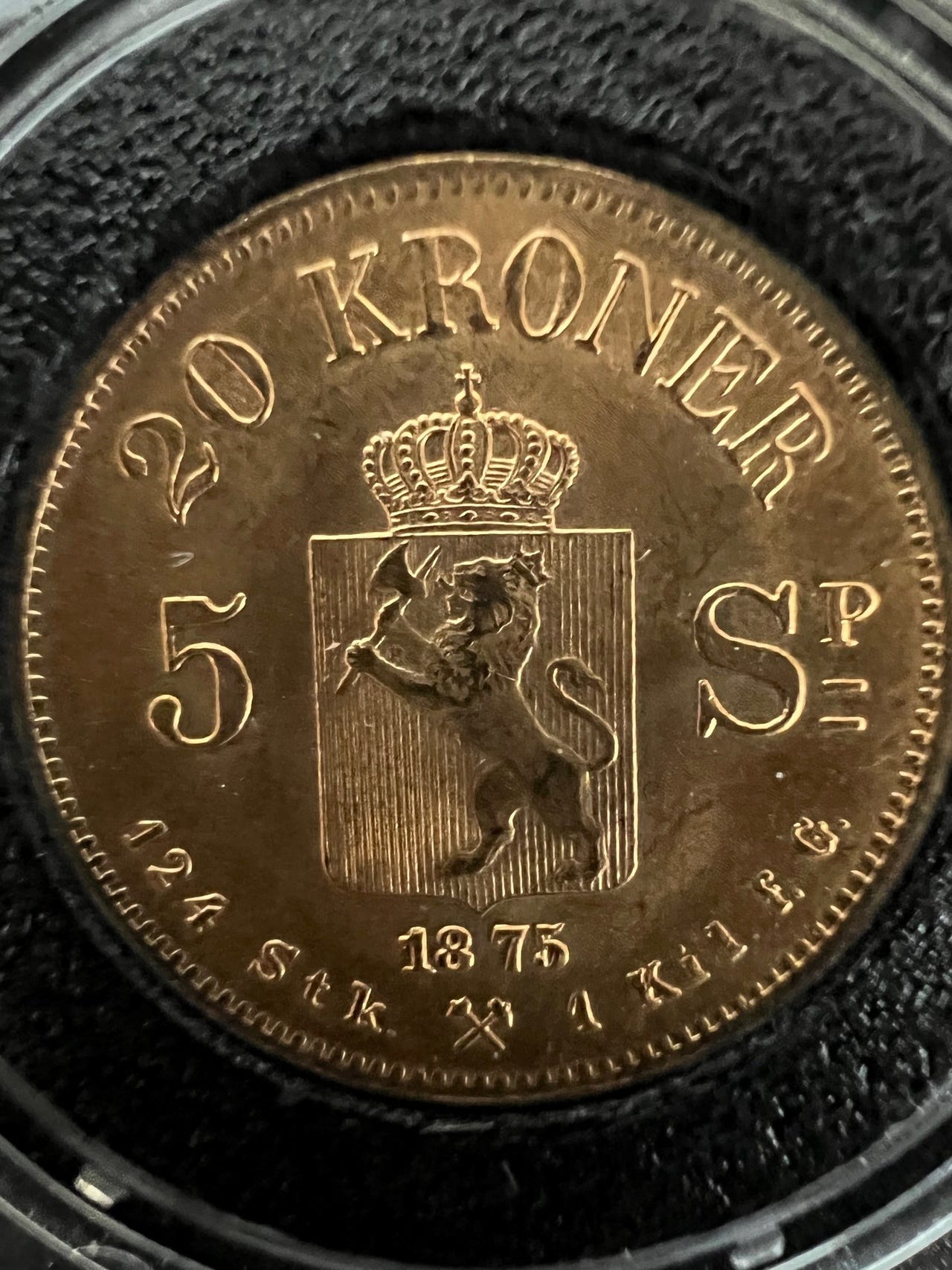20 KRONER / 5 Spesiedaler - Gullmynt | FINN torget