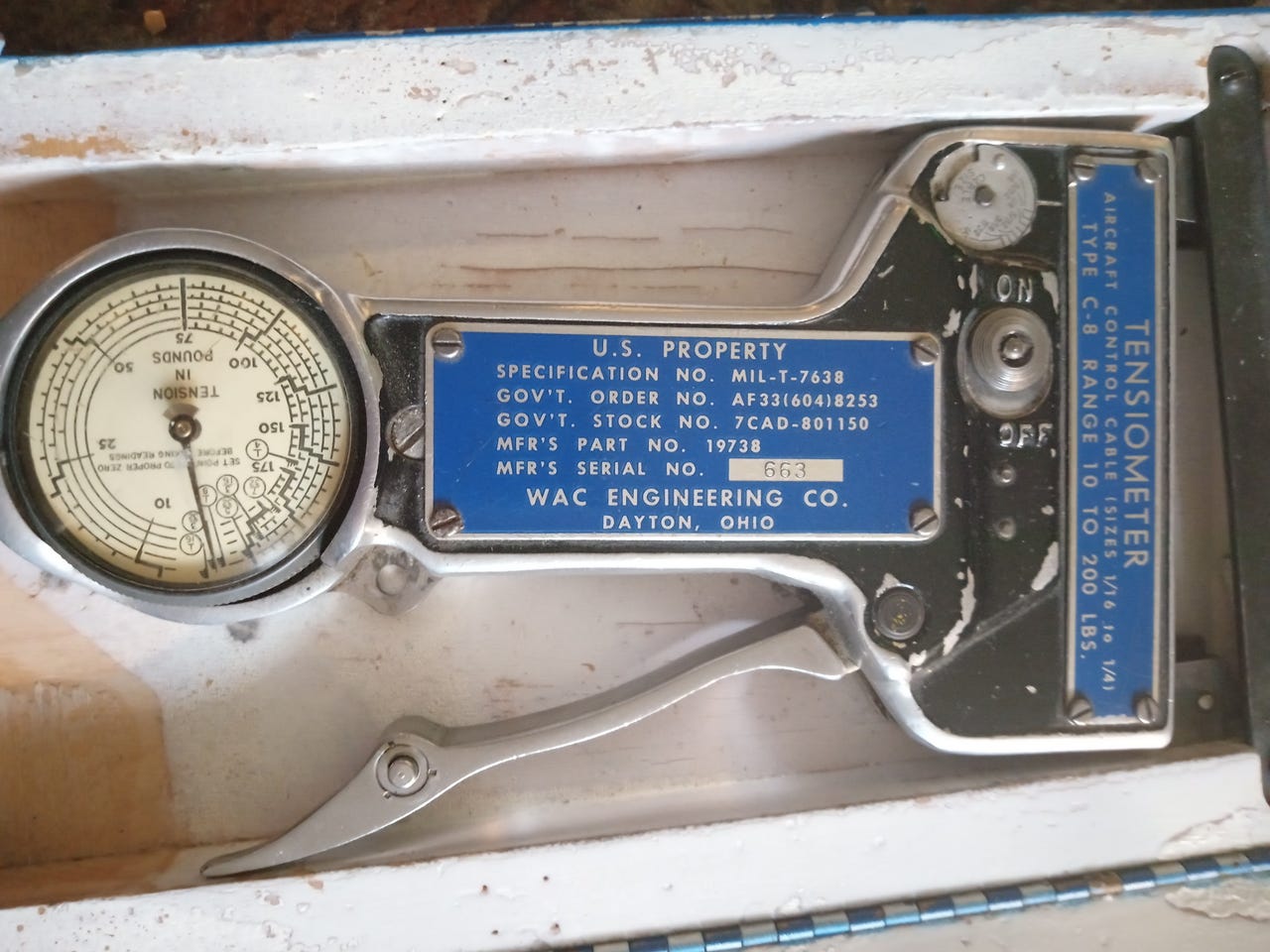 Tensiometer aircraft control cable (US government) | FINN-torget