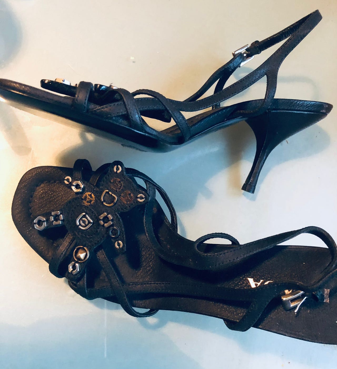 Prada sko sling-back vintage bamse | FINN-torget