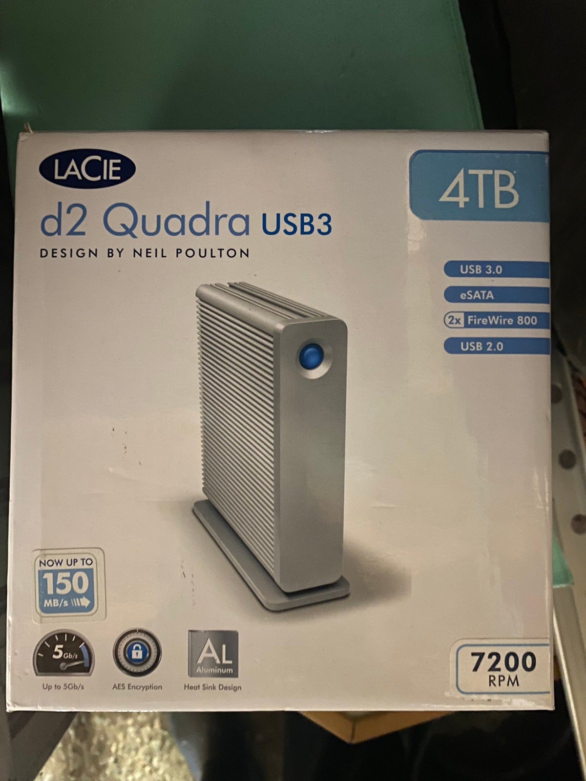 Ekstern Harddisk; LaCie D2 Quadra 4TB; ny *reservert* | FINN-torget