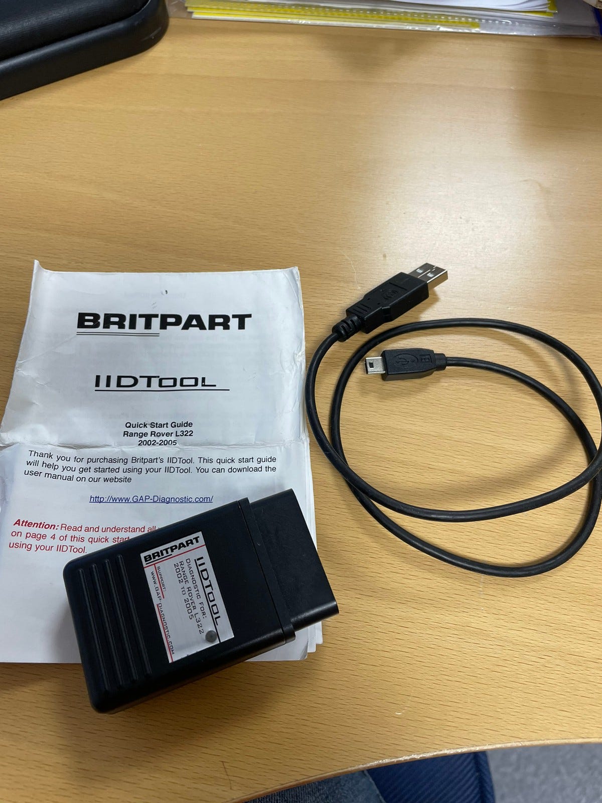 IDD TOOL, IIDTool IID Tool Land Rover Range Rover, OBD Scanner Tester ...