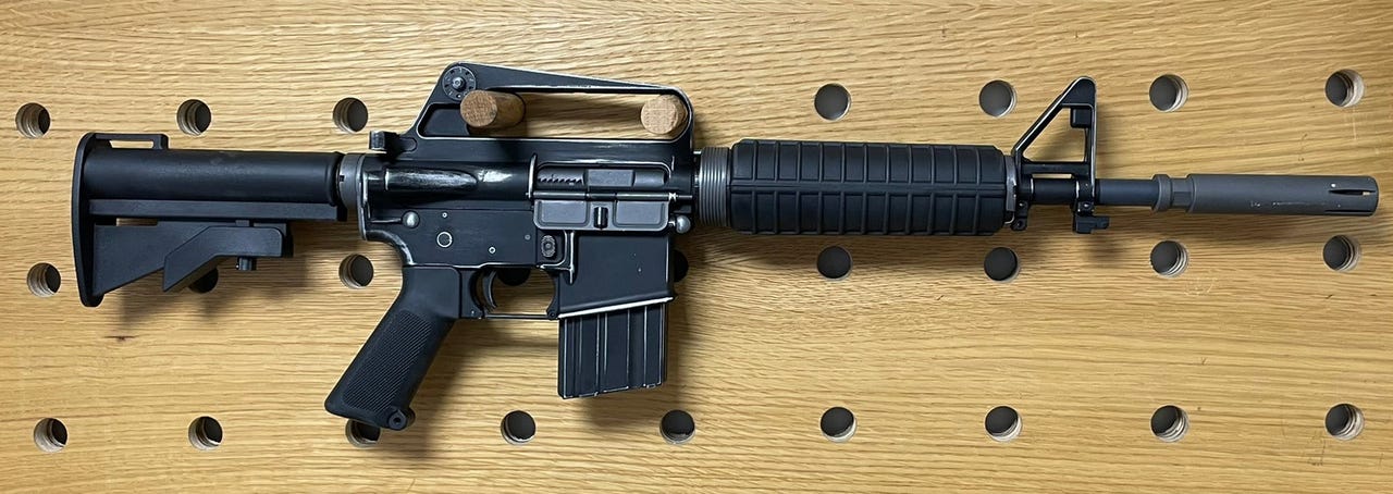 We XM 177 GBB open chamber rifle softgun airsoft | FINN torget