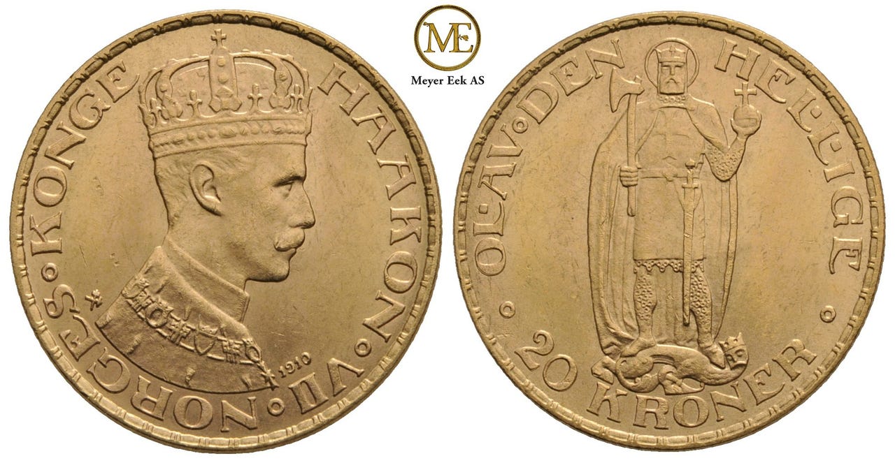20 kroner 1910 Haakon VII | FINN-torget