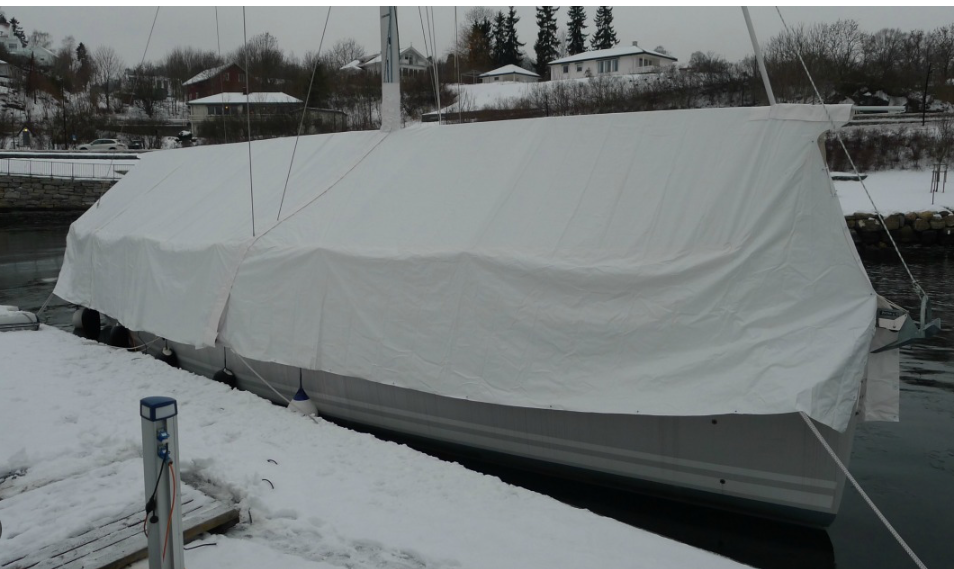 Vintertelt m stativ til Beneteau Oceanis 31, eller båt i tilsvarende ...