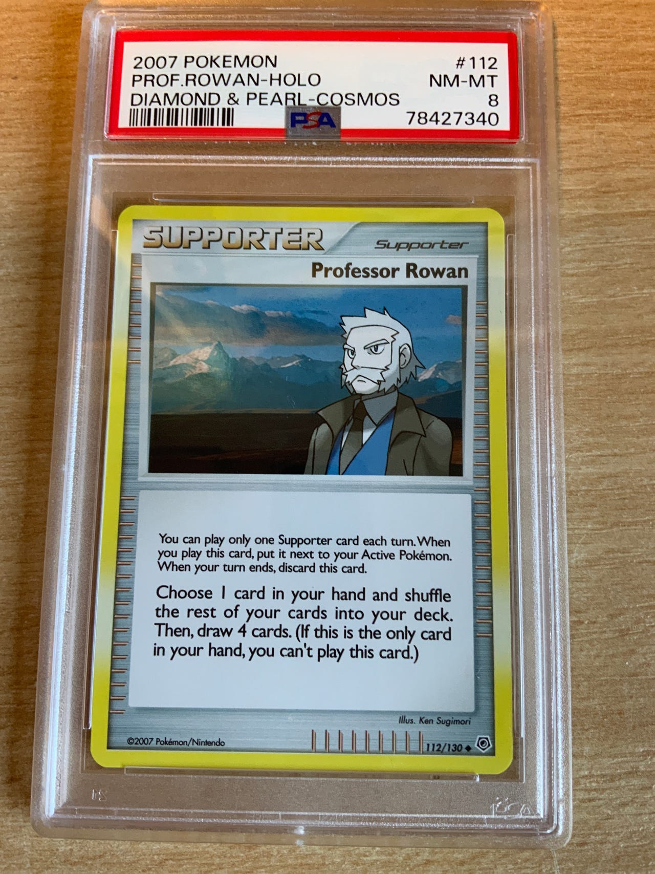 Pokemon Professor Rowan Cosmos Holo 2007 PSA 8 [POP9, topp 10 i verden ...