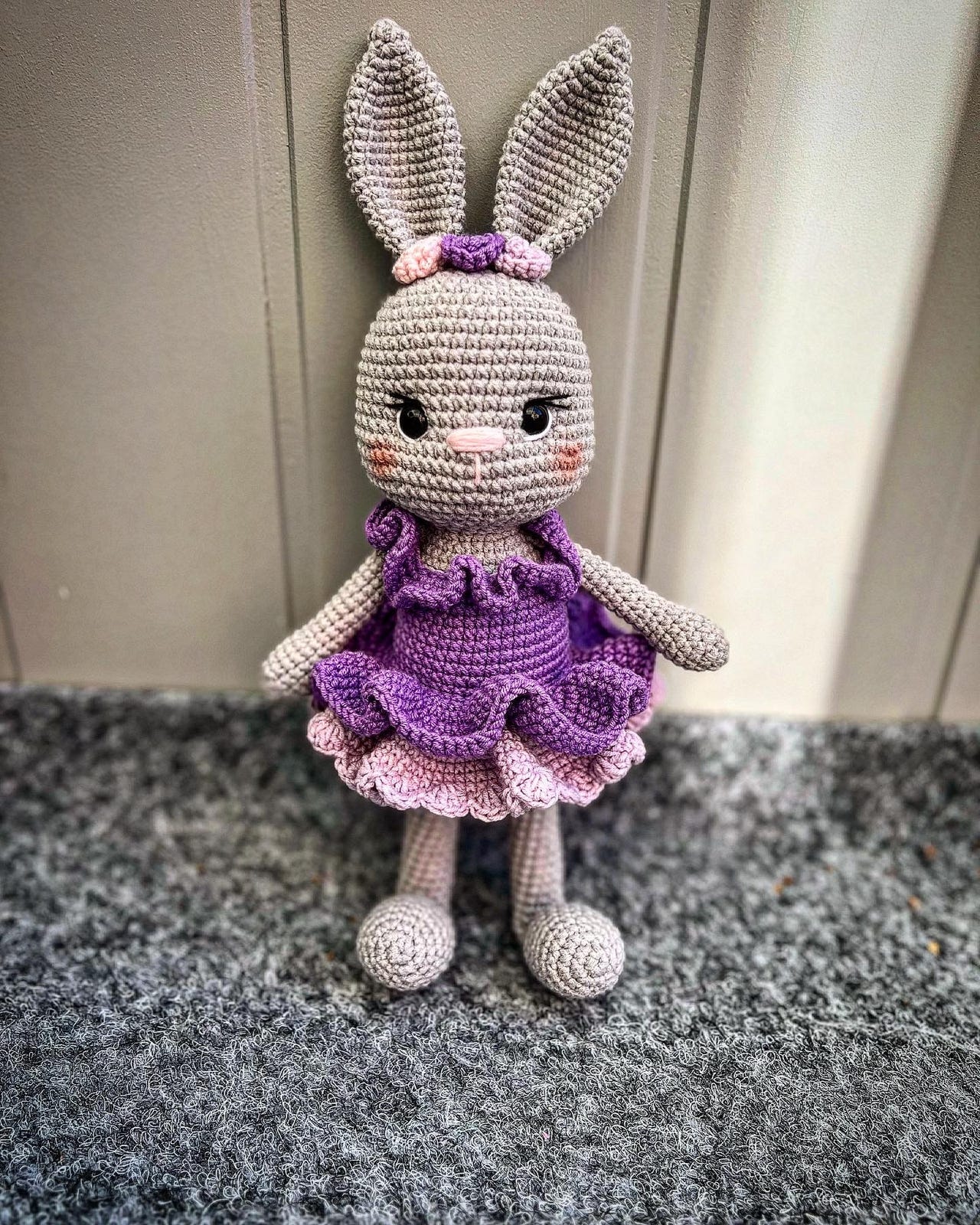 Heklet kanin ca 25 cm | FINN-torget