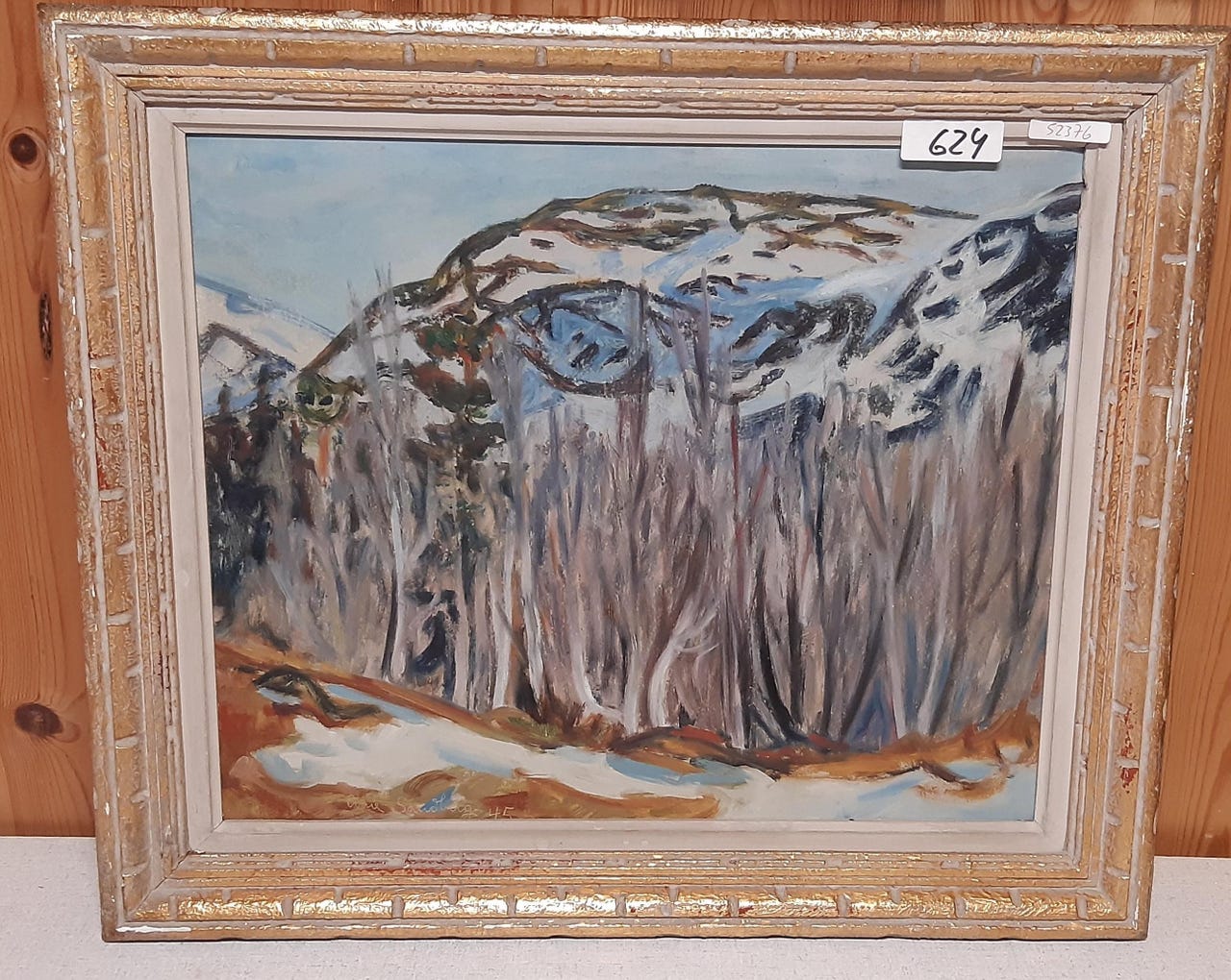 Arne Sandberg "Vinterlandskap" 1945 | FINN-torget