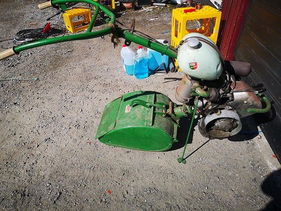 Gammel jordfreser agria baby 2100 ett hjuls jordfreser | FINN-torget