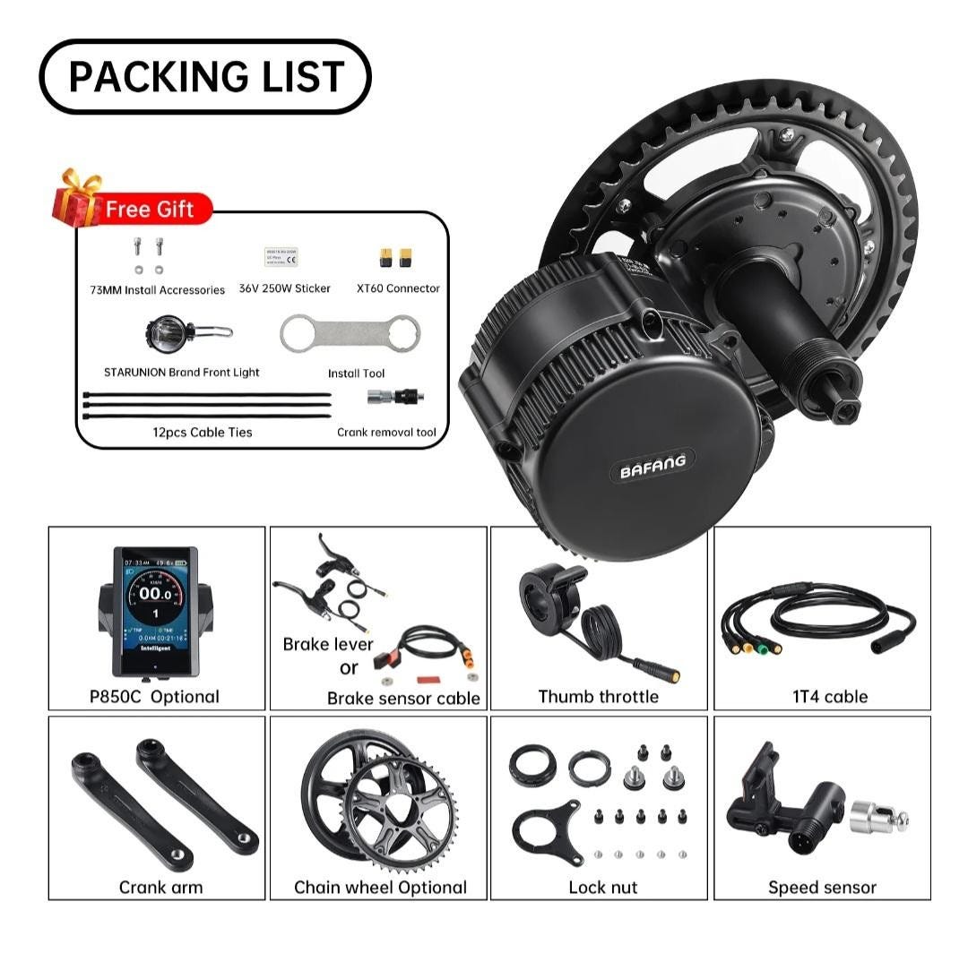 Bafang Mid-drive Motor Kit (BBS01B/BBS02B) | FINN torget