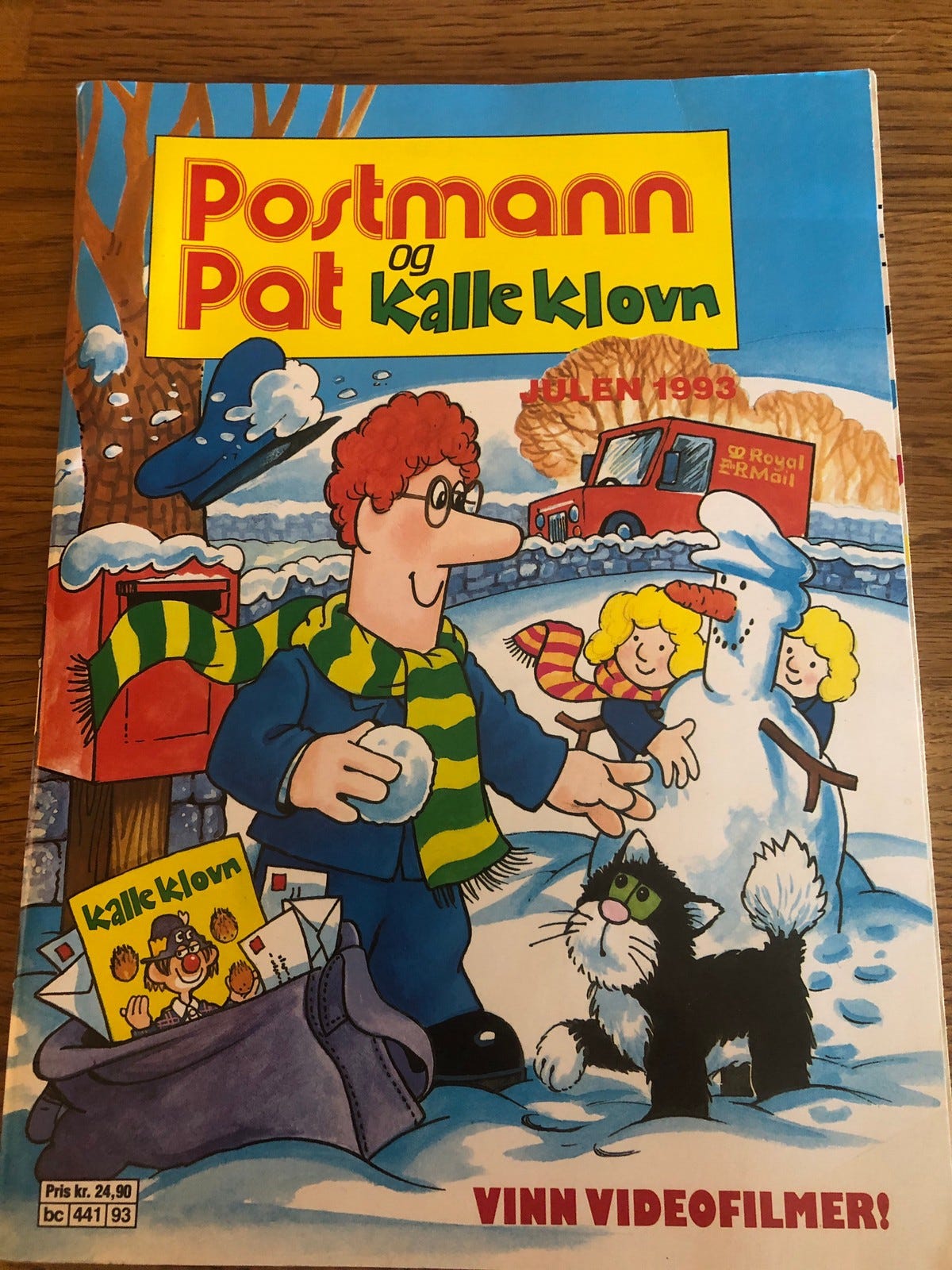 Postmann Pat og Kalle Klovn - julen 1993 | FINN-torget