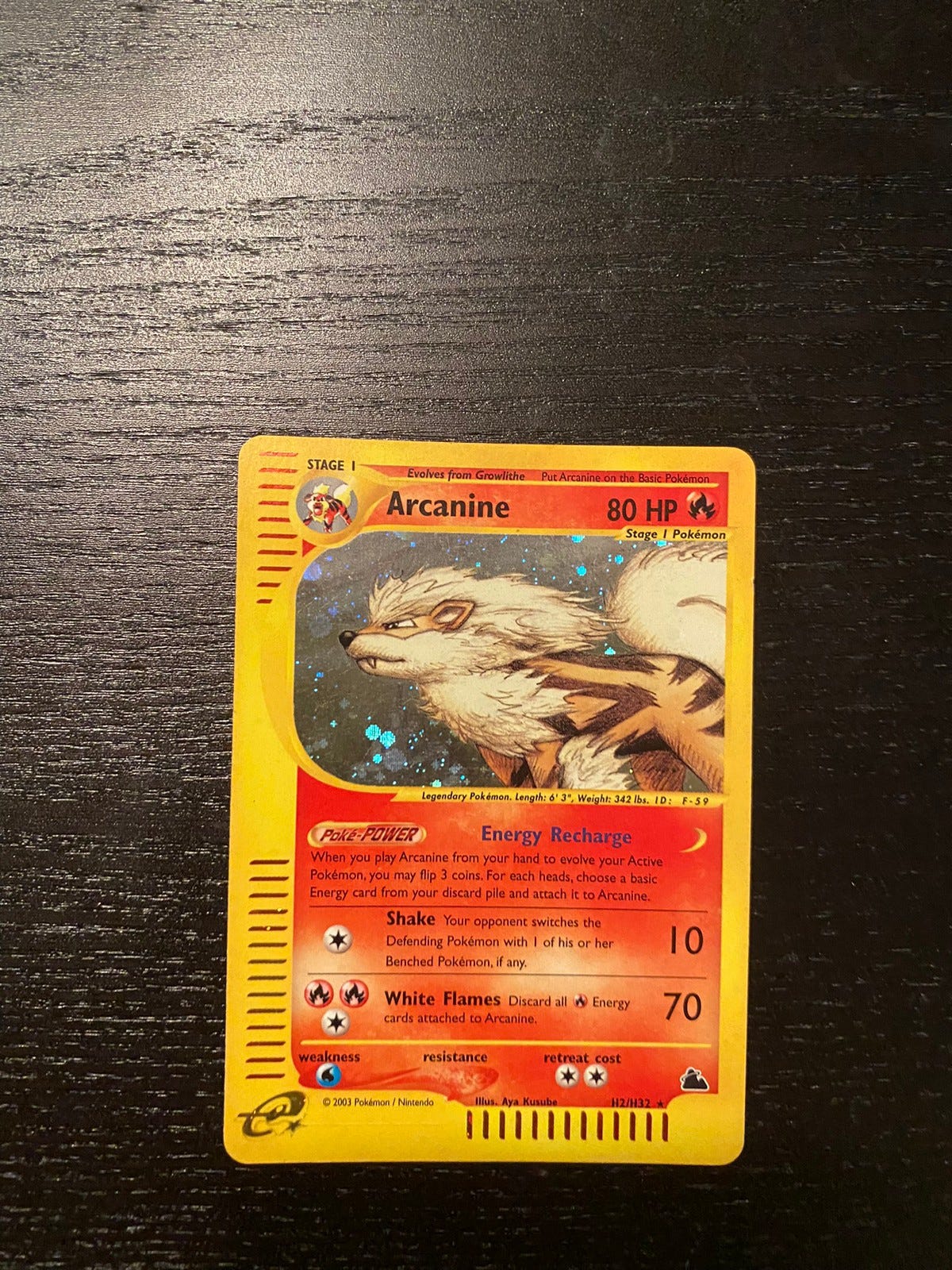 Arcanine skyridge holo, stort potensiale for en høy gradering hos PSA ...