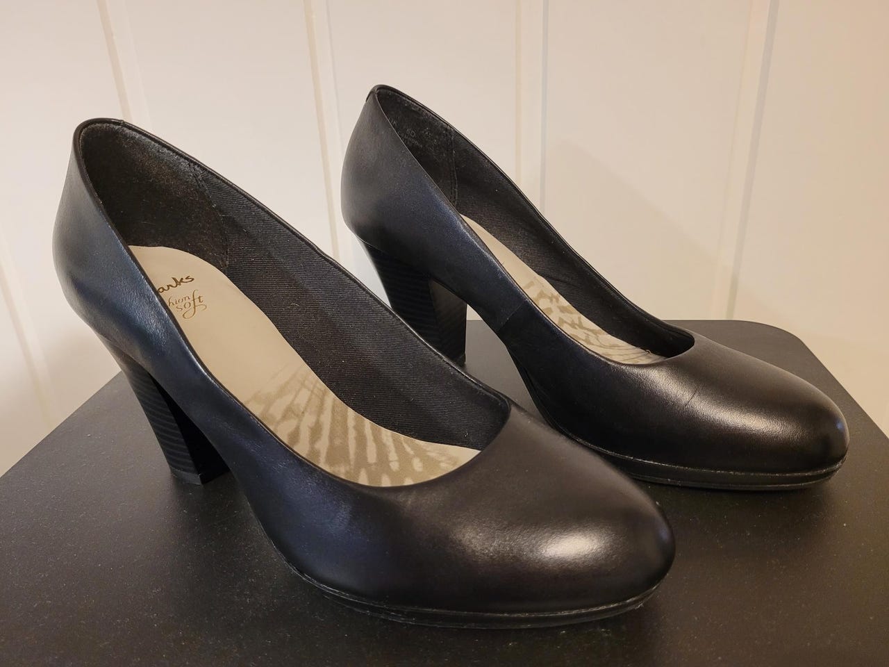 Clarks sorte pumps i skinn str 39 | FINN-torget