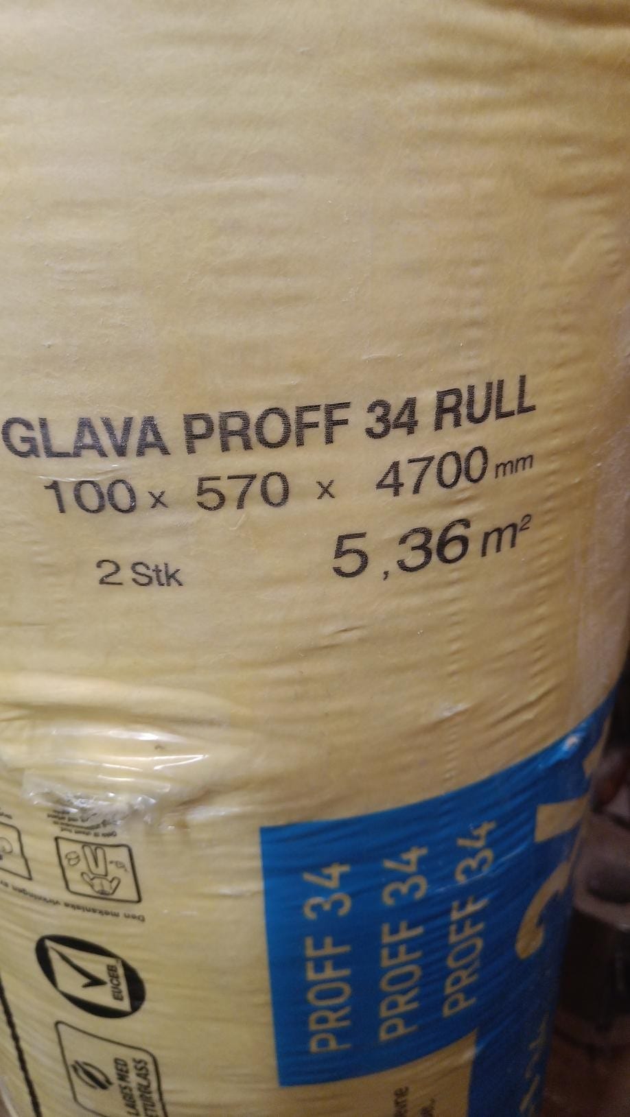 Glava proff 34 rull isolasjon | FINN torget