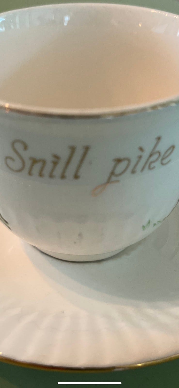 Vintage Figgjo Flint «Snill pike» | FINN torget