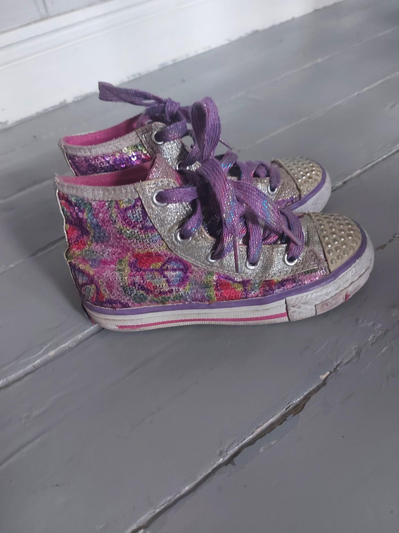 Glittersko converse strl 27 | FINN-torget