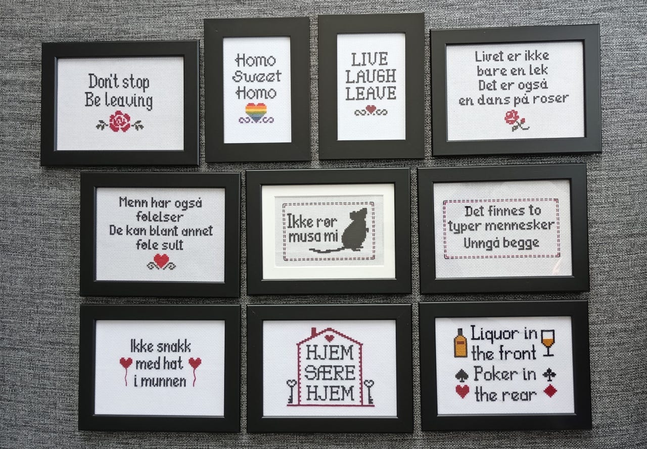 Geriljabroderier/ Aggressive broderier | FINN torget