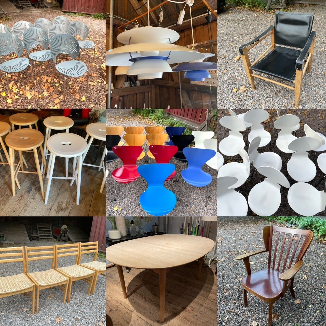 LØRDAGSåpent 14. oktober; danske lamper, stoler og bord! | FINN-torget