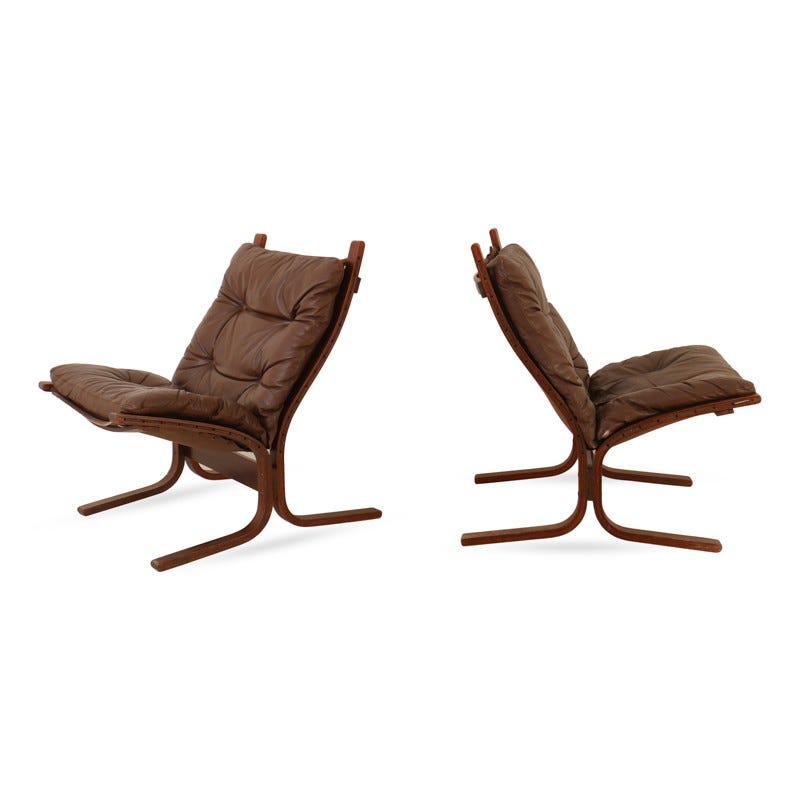 2 stk Lav Siesta av Ingmar Relling | Brunt Skinn | FINN-torget